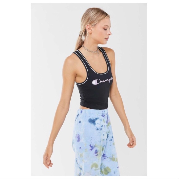 Champion | Tops | Uo Champion Cropped Tank Top Black Small | Poshmark